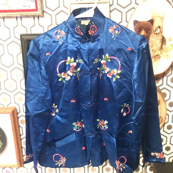 Vintage | Jackets & Coats | Vintage Silk Embroidered Jacket | Poshmark